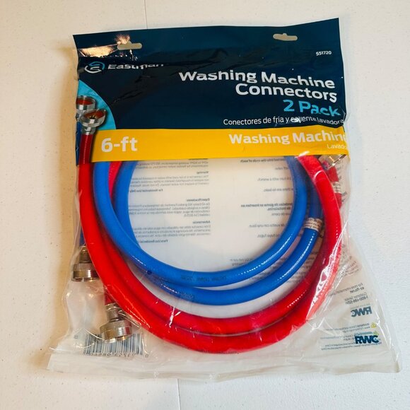 Eastman | Other | Eastman Washing Machine Connectors 2pack 6ft Red Blue ...